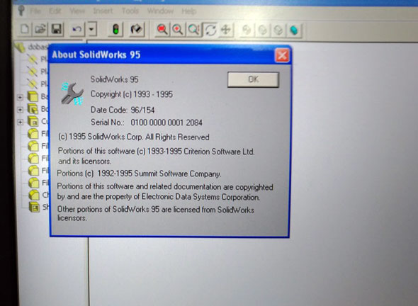 SOLIDWORKSはどれだけ便利になったのか、懐かし「SolidWorks 95」もちらっと登場：3D設計推進者の眼（29）（2/3 ページ ...