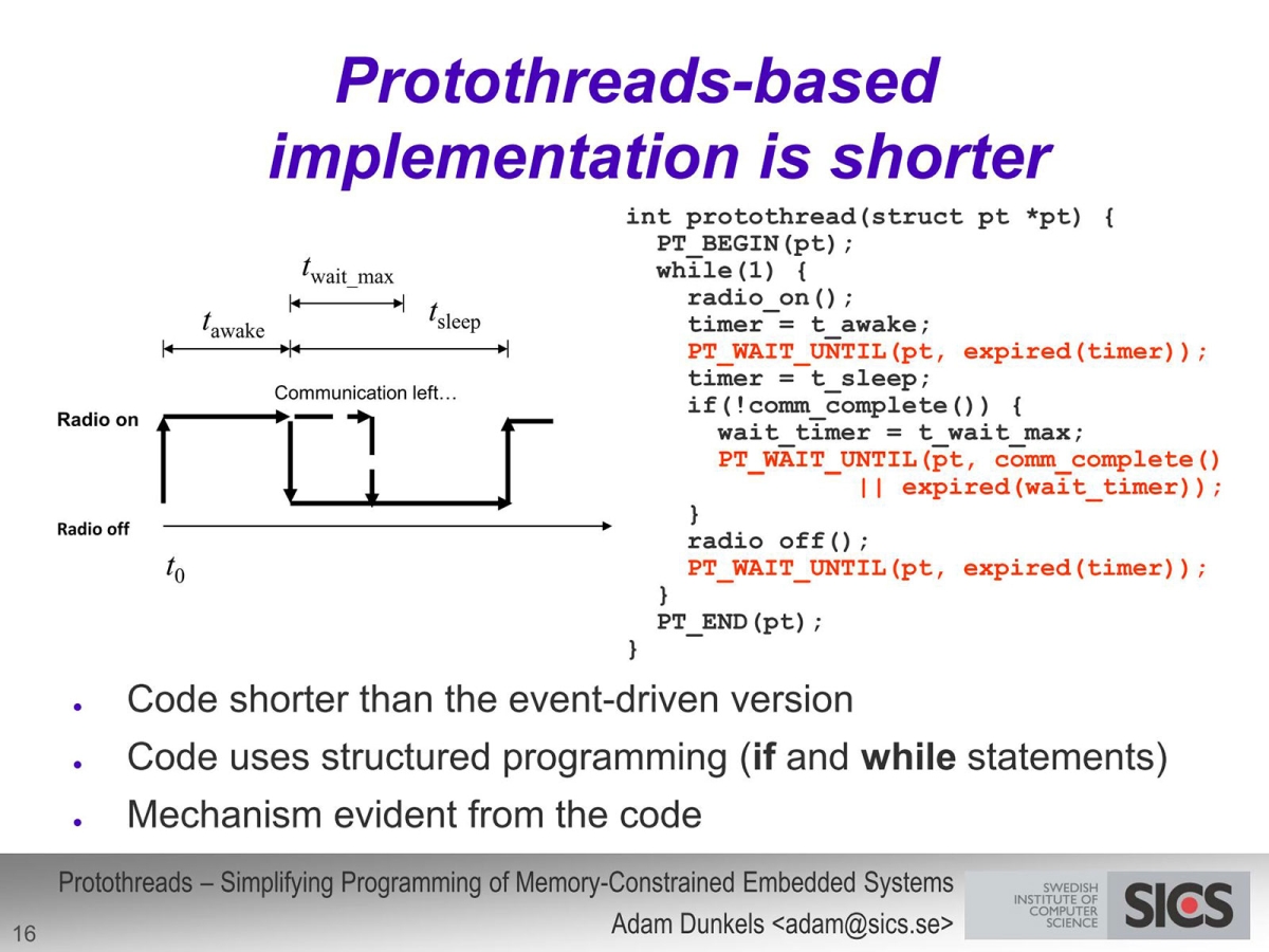 Fiberもどきの「Protothreads」は既存RTOSとの組み合わせで力を発揮する：リアルタイムOS列伝（43）（3/3 ページ） - MONOist