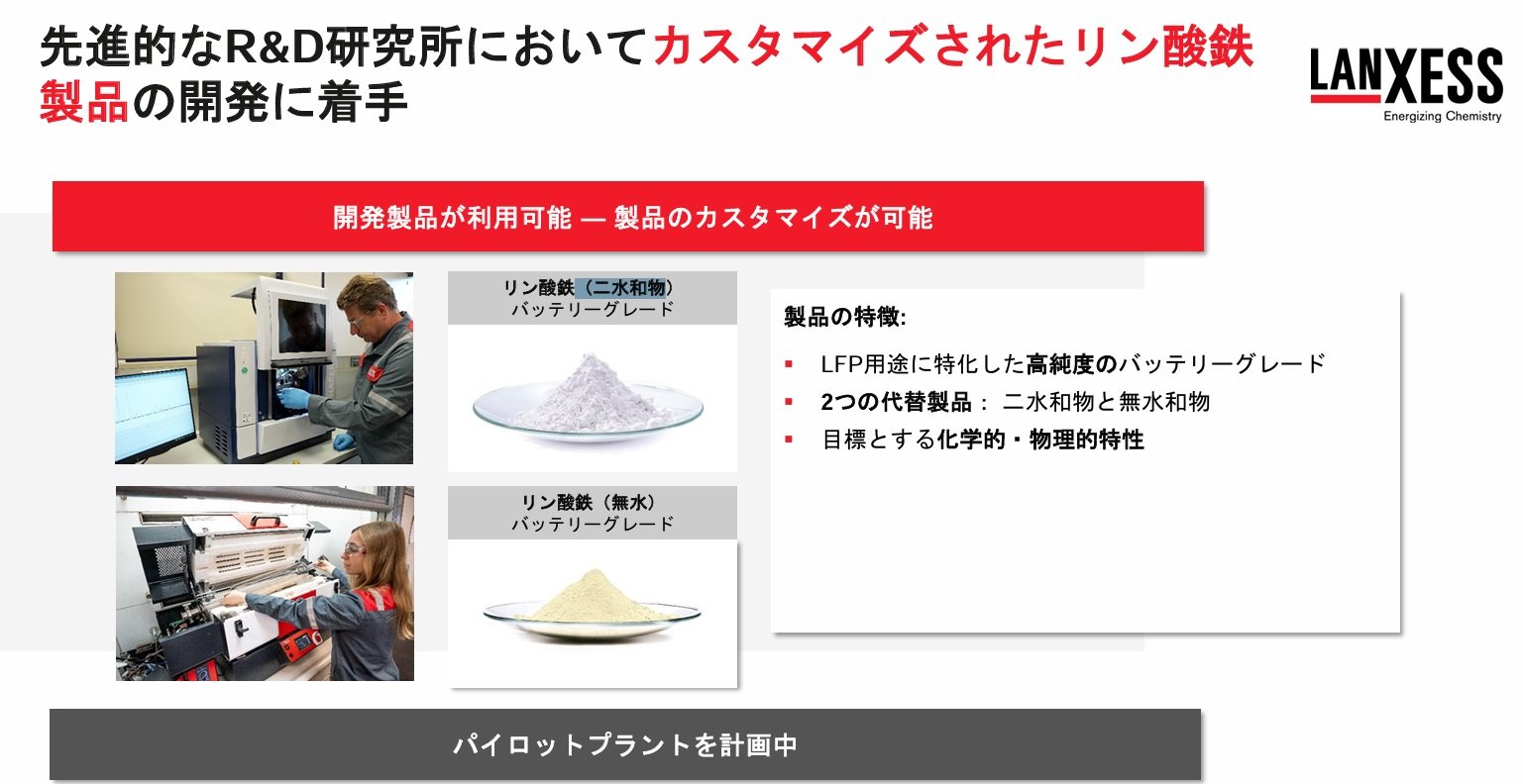 LFP電池の正極材で使えるランクセスの酸化鉄とリン酸鉄の強みとは？：材料技術 - MONOist
